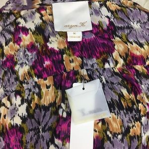 Aryn K | Tops | 0 Silk Floral Aryn K Jacket Blouse Nwt | Poshmark